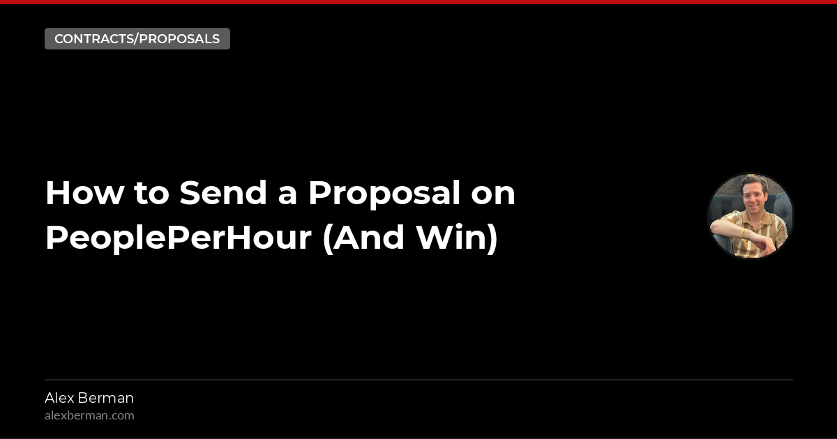 How to Send a Proposal on PeoplePerHour (And Win)