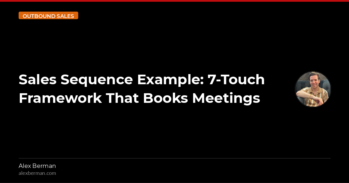 Sales Sequence Example: 7-Touch Framework That Books Meetings